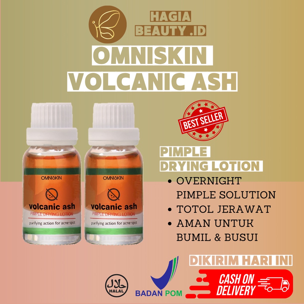 Original BPOM - OMNISKIN Cica Volcanic Ash Pimple Drying Lotion - Acne ...