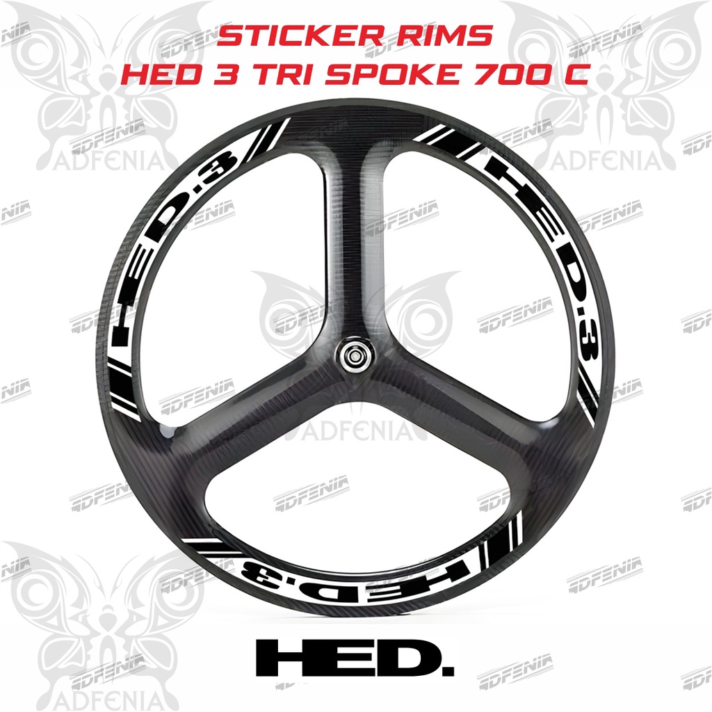 Rims Hed 3 Tri Spoke Decal Sticker 700c | Shopee Singapore
