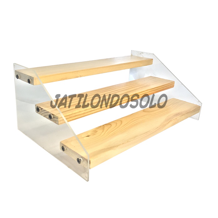 KAYU Aesthetic Shelf / Cosmetic Shelf / Wooden Acrylic Display Shelf 2 ...