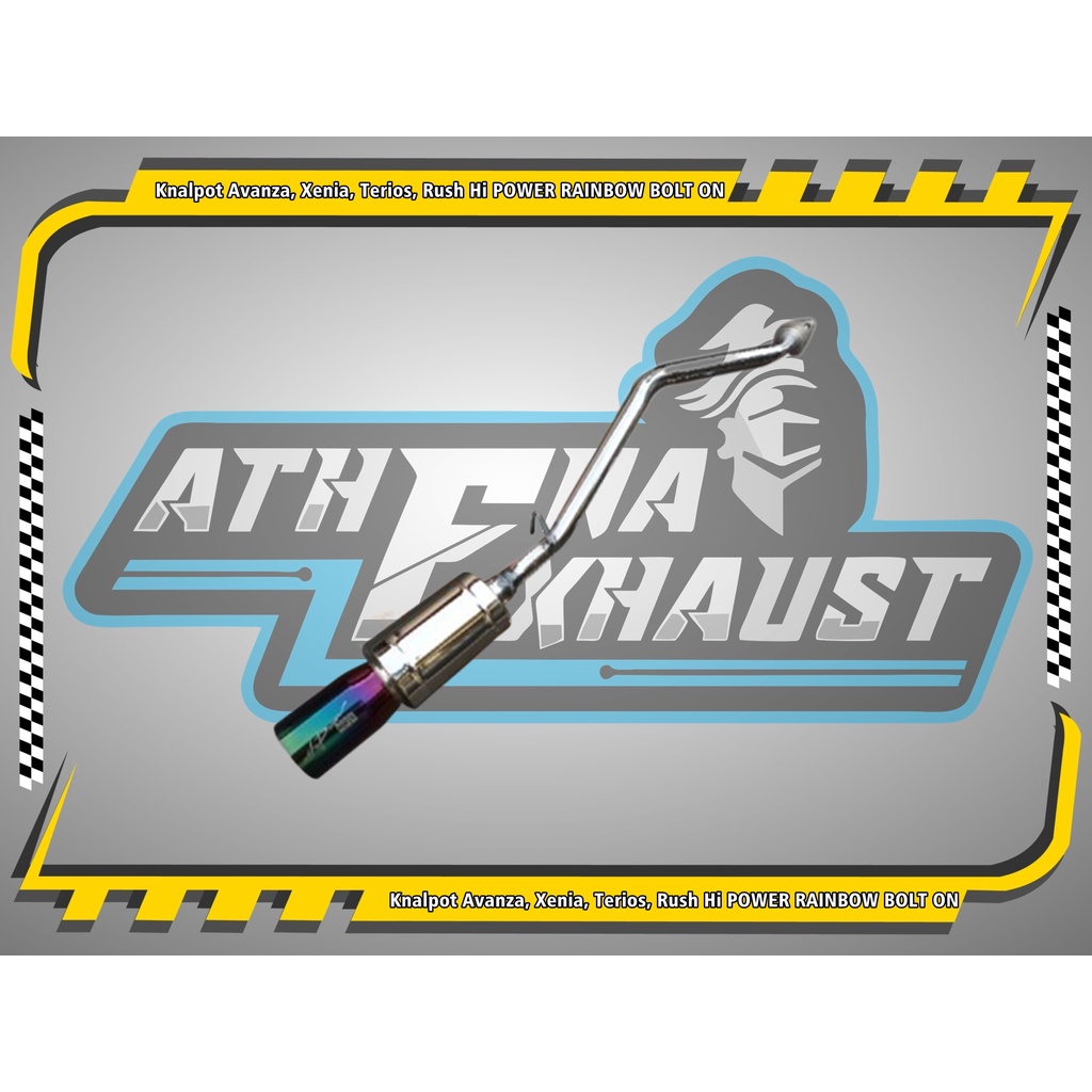 Avanza Exhaust - XENIA - TERIOS - RUSH - Hi POWER RAINBOW BOLT ON PNP ...