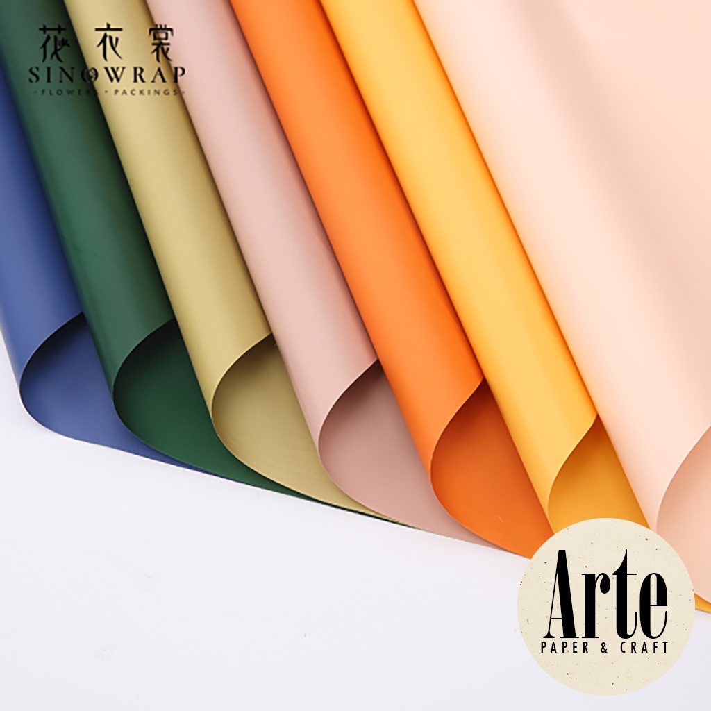 20sheet Cellophane Solid Matte Thick Sinowrap Ori Korean Flower Bouquet ...