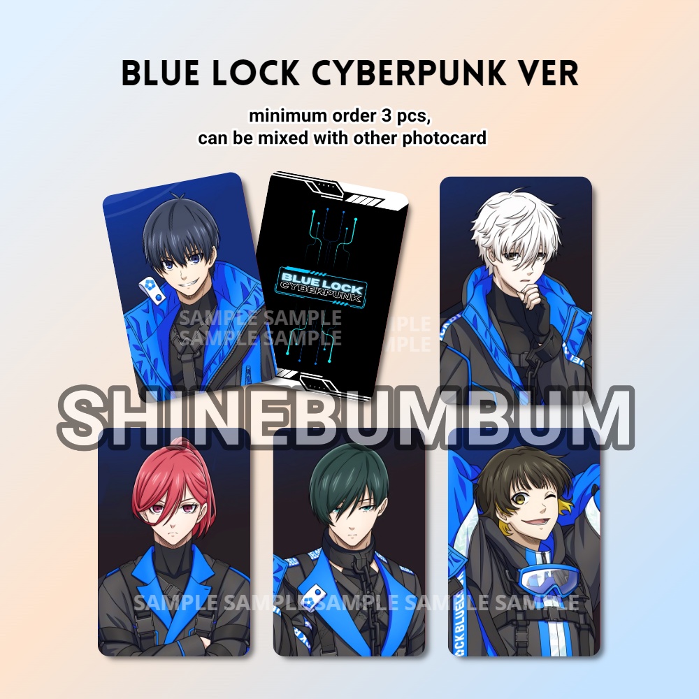 Photocard Blue Lock Cyberpunk ver (2-Sided) | Shopee Singapore
