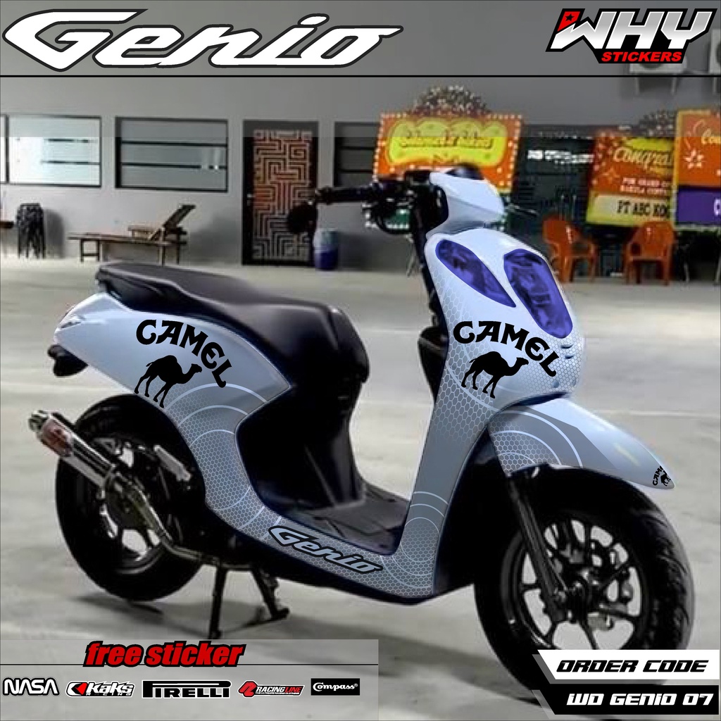Decal Sticker Genio Full Body 2019 2020 2021 2022 2023 2024 - Dekal ...
