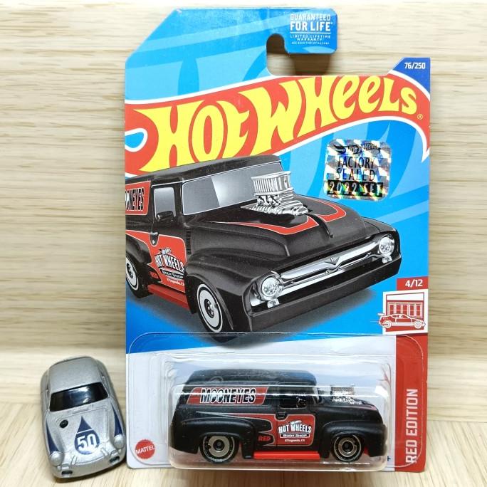 HITAM Hot wheels 56 ford f 100 Black mooneyes red edition | Shopee ...
