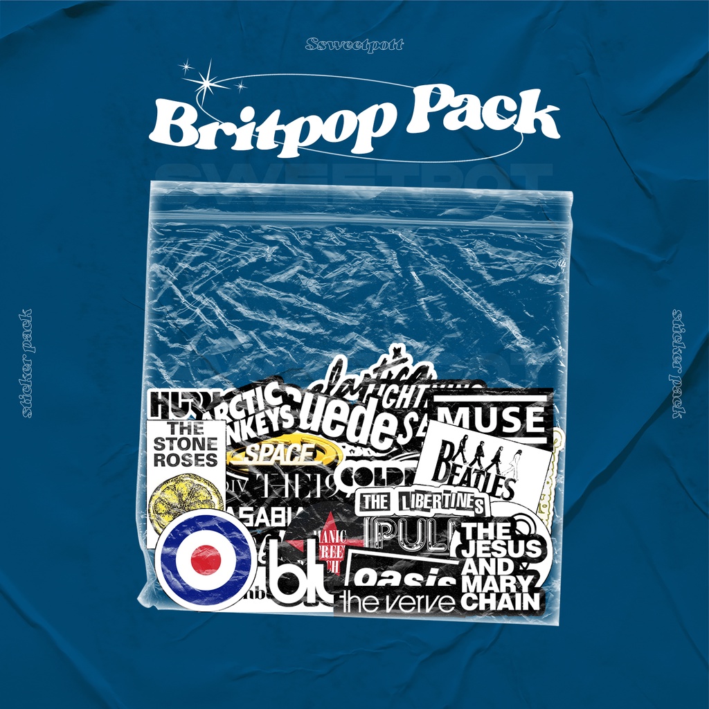 STICKER PACK [BRITPOP EDITION] / AESTHETIC STICKER / RANDOM STICKER ...
