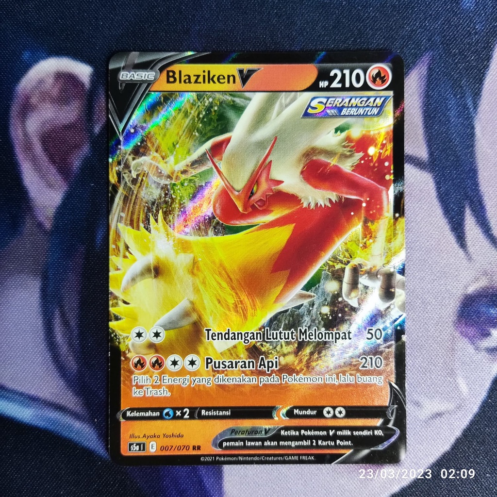 Pokemon (ID) blaziken v - S5a 007/070 - RR | Shopee Singapore
