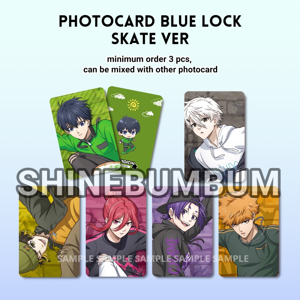 Photocard Blue Lock - Skate ver (2 sides) | Shopee Singapore