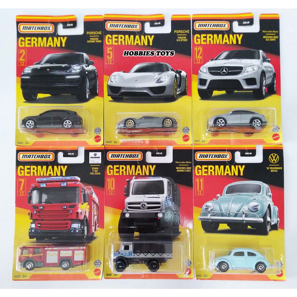 Matchbox Germany Series ORI Mattel | Shopee Singapore