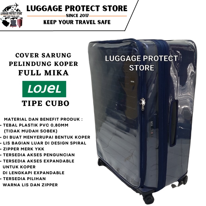 Mika Full Luggage Protective Cover Cover CUBO Size S M L FIT | Shopee ...