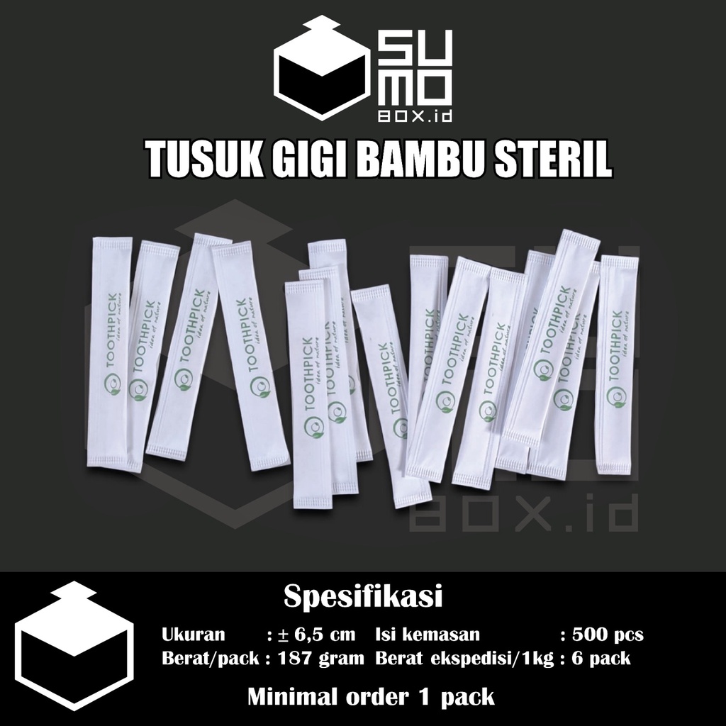 Toothpicks Wrapped in Hygienic ION Paper, 500pcs / Sterile Toothpicks ...