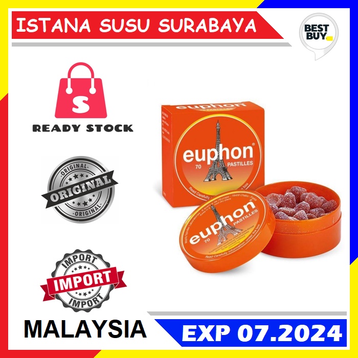 Euphon 70 Pastilles Relief Afternoon Throat Neck Throat Candy Pastil ...
