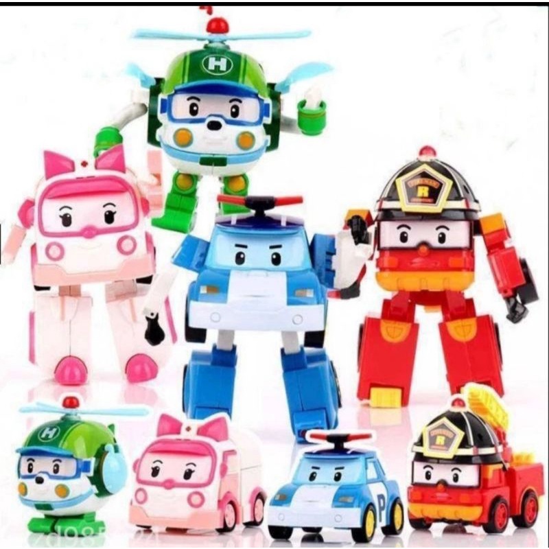 Robocar Poli Transformer Robot Becomes A Car - Robocar Poli Children's ...