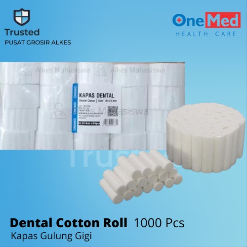 Dental Cotton Roll Onemed 8mm 10mm contains 1000 pcs Onemed Dental ...