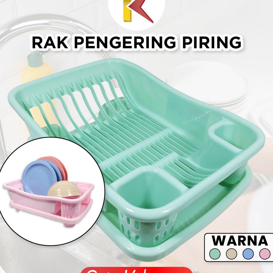 Cool Products SK-C845 Multi-Purpose Plastic Dish Rack with Tray Sink ...