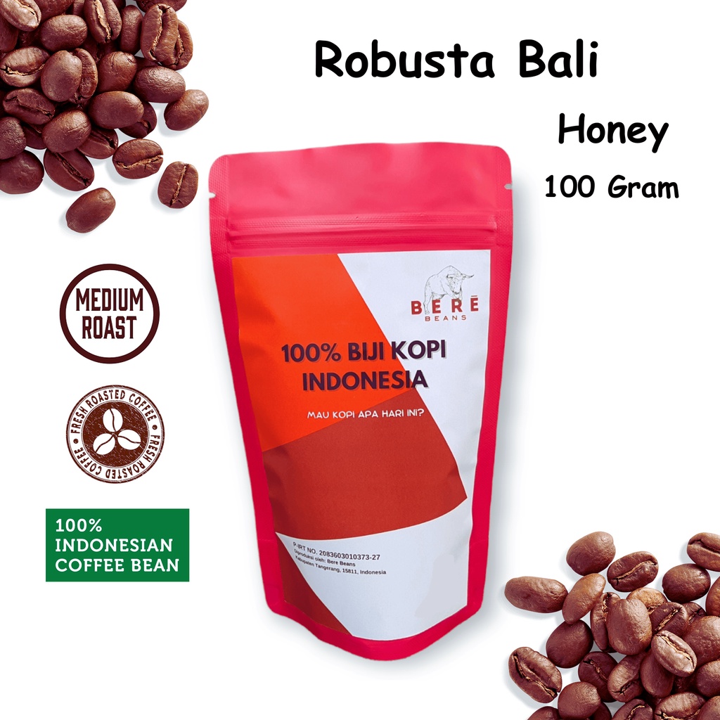 Bere Beans - Bali Robusta Coffee Kintamani Indonesia 100 GRAM Ground ...