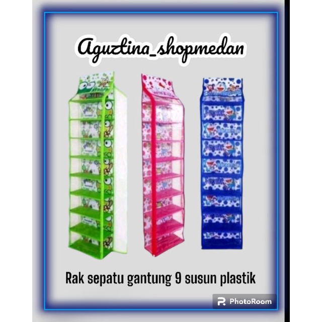 9-tier Character Shoe Rack full Zipper/9-Tier Hanging Plastic Shoe Rack ...