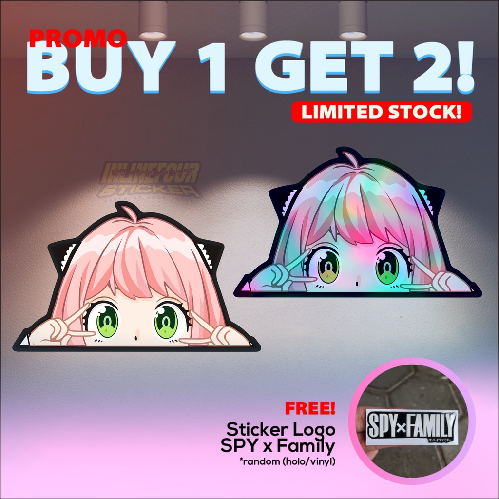 Hologram Sticker Anime Sticker - Anya Forger Peek - SPY x Family ...