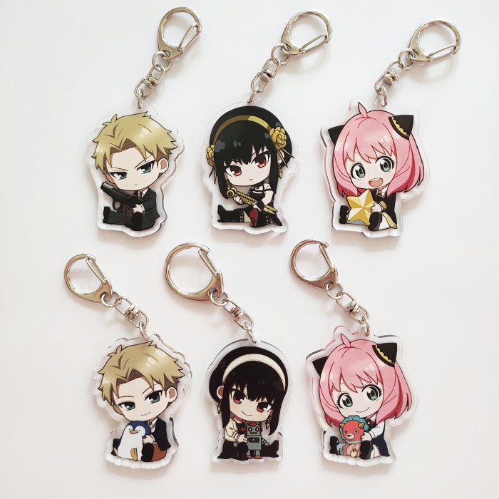 GANTUNGAN Keychain Anime Spy X Family Loid Yor Anya Forger | Shopee ...