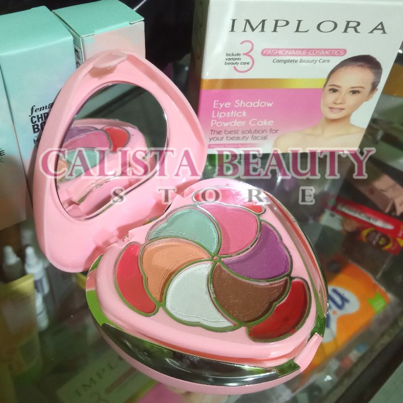 3 in 1 IMPLORA complete 012 original by shopee mall / implora powder 012 3in1 / implora make up ...
