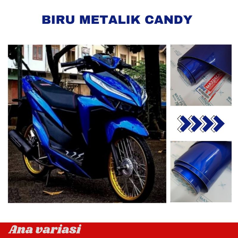 Candy blue motorbike scooter maxdecal metallic blue motorbike scooter ...