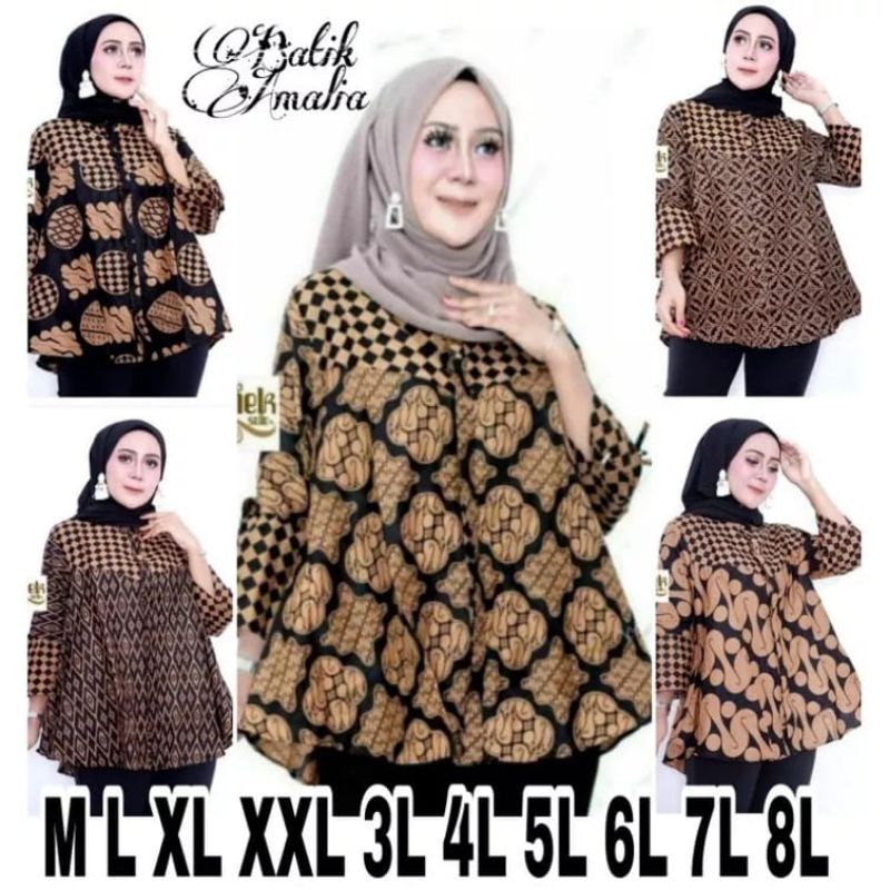 Jumbo top batik BIG SIZE JUMBO XXL XXXL 3L 4L 5L to 10L BATIK JUMBO COUPLE | Shopee Singapore