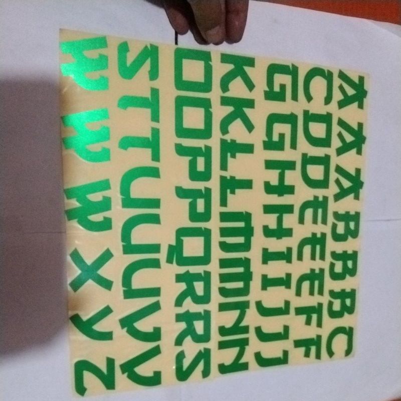 Jumbo Alphabet Cutting Sticker. | Shopee Singapore