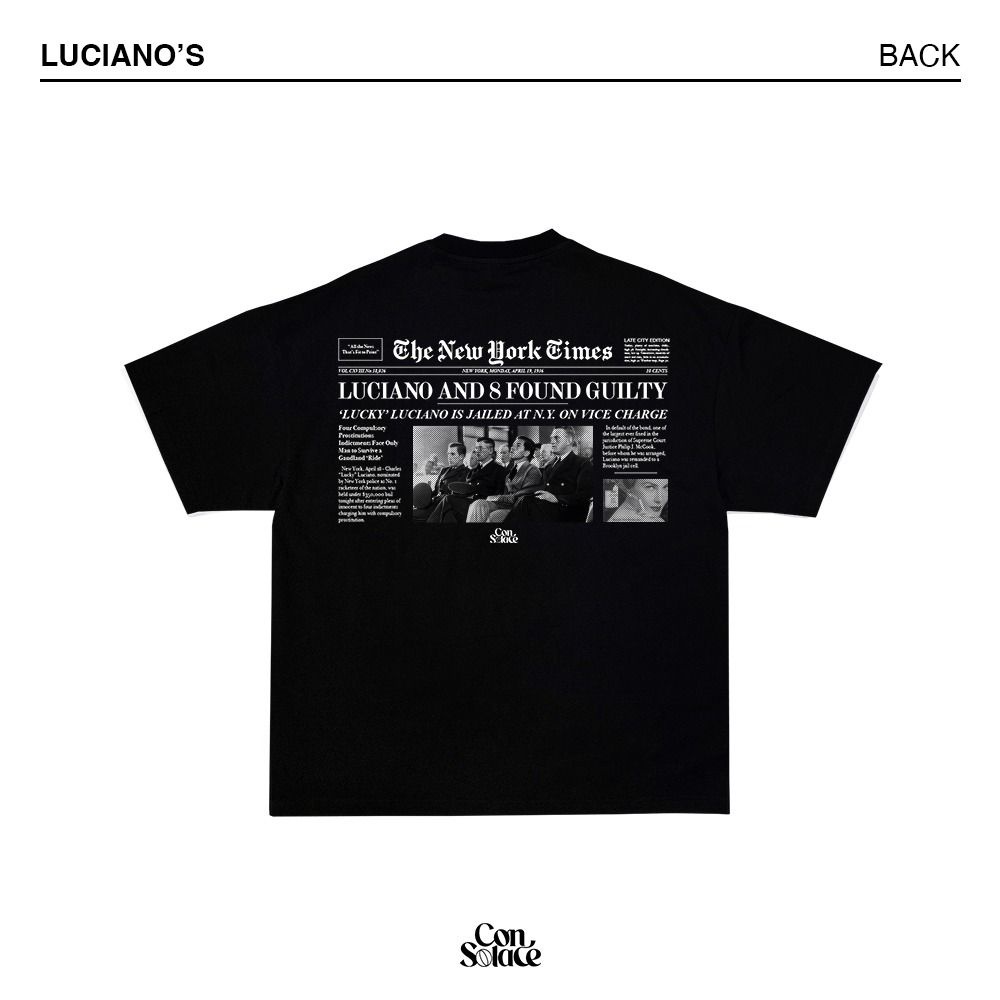 Luciano Black Heavyweight 16s Boxy Fit T Shirt | Consolace | Shopee ...