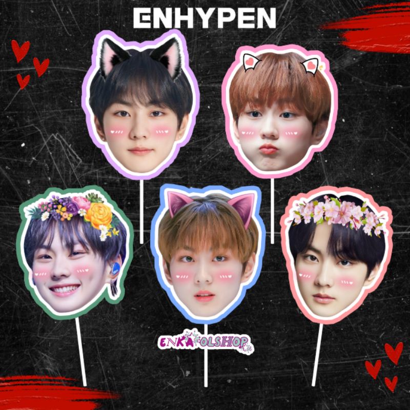 Face FAN/ENHYPEN FACE FAN: JUNGWON handfan, kpop FAN, character FAN ...