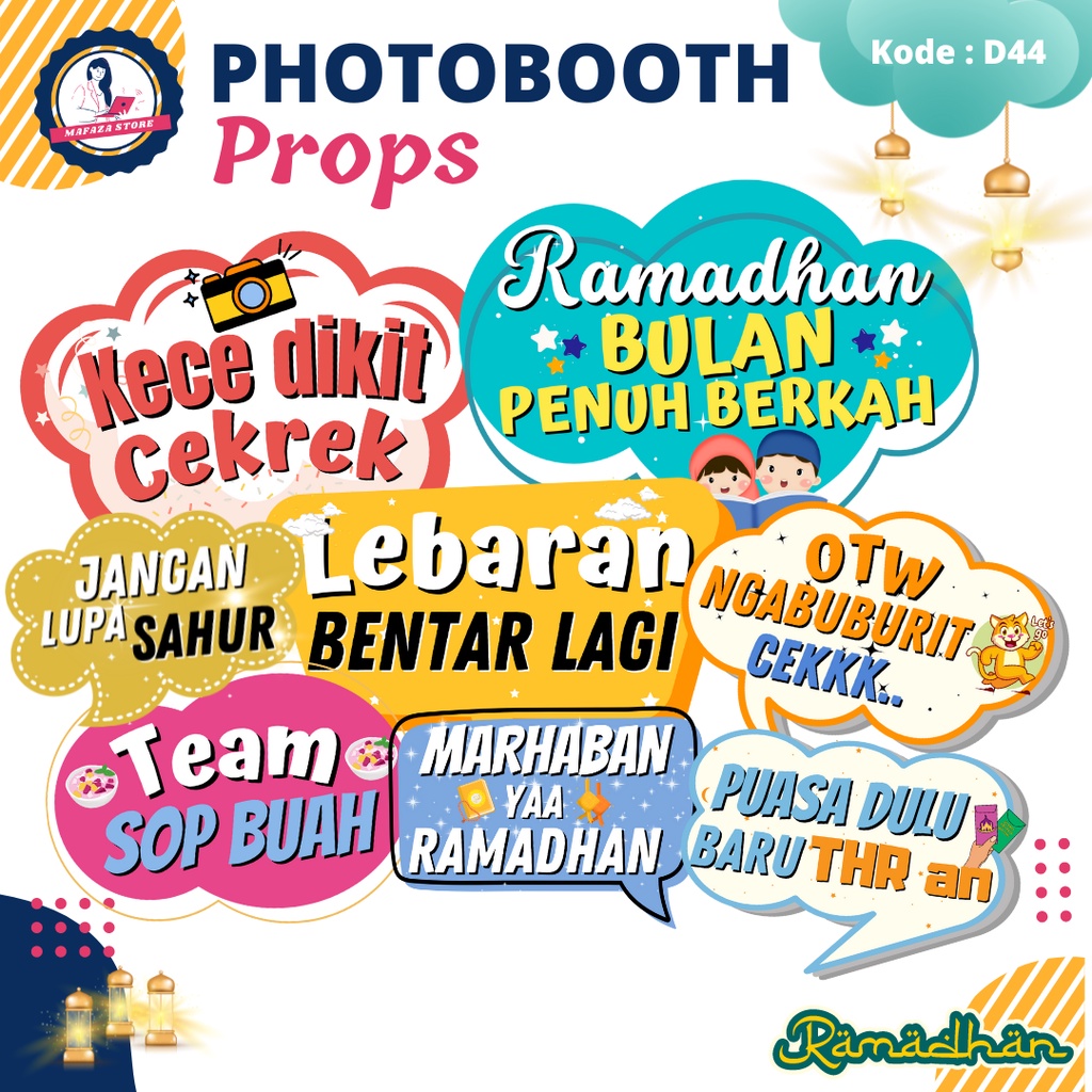 Photobooth Props Eid Al-Fitr/Ramadan Property/Ramadan Property/Custom ...