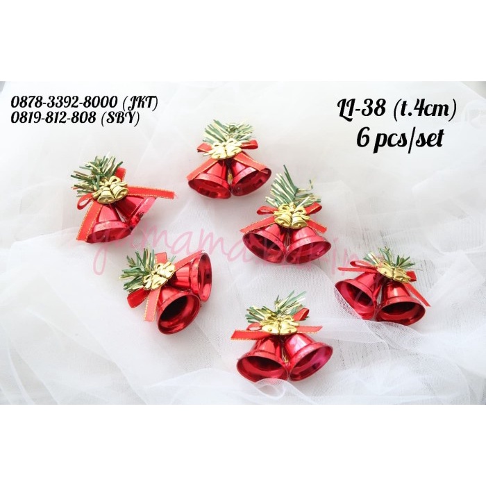 Li-38 Cake Topper Cake Topper Toy Cake Bell Christmas Bell Christmas ...