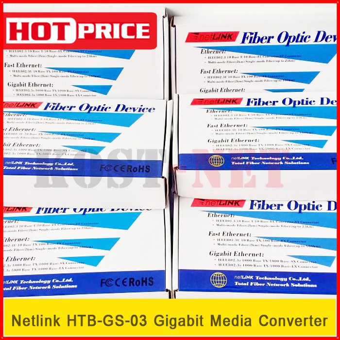 Netlink HTB-GS-03 Gigabit Media Converter RJ45 Fiber Optic | Shopee ...
