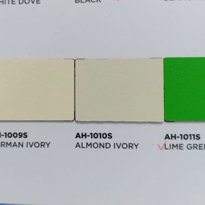 Ah 1010S Hpl Almond Ivory Hpl Cream Hpl Plain Hpl Solid Aidi 1010S ...