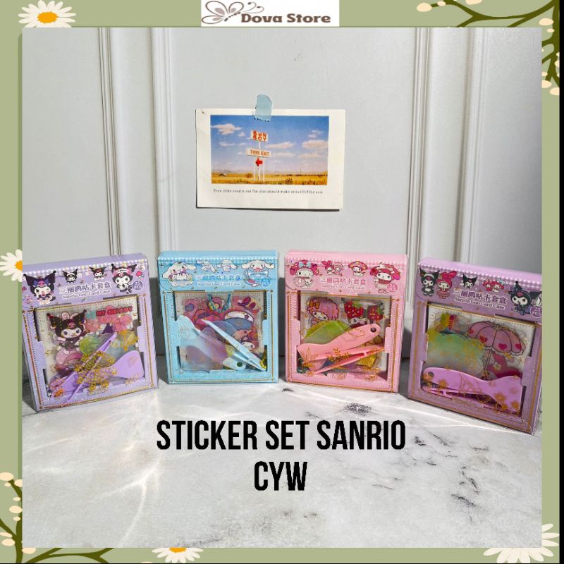 SANRIO CYW STICKER SET SANRIO CHARACTER CUTE STICKER | Shopee Singapore