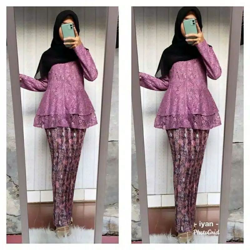 New Pict!! Peplum Laser Cut Kebaya Suit/New Flea Suit/-Graduation Suit ...