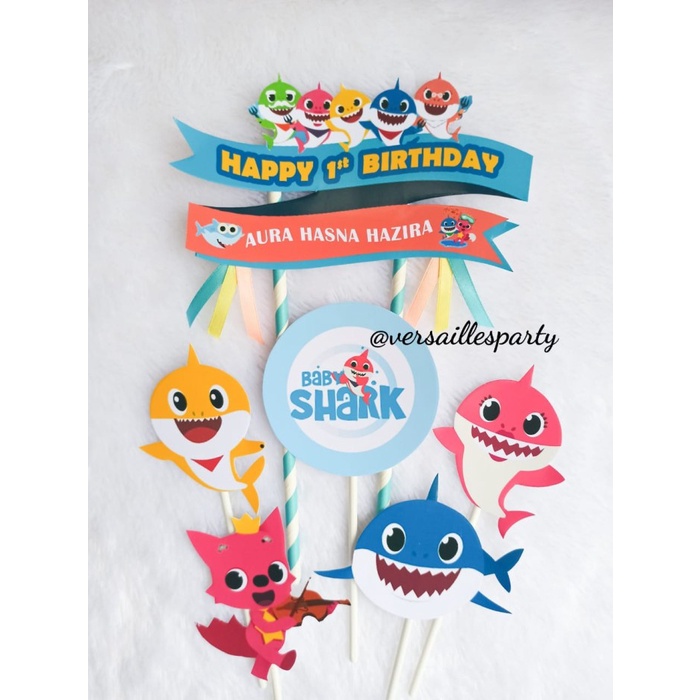 Baby Shark Cake Topper Cake Topper/Baby Shark Cake Topper/Custom Cake ...
