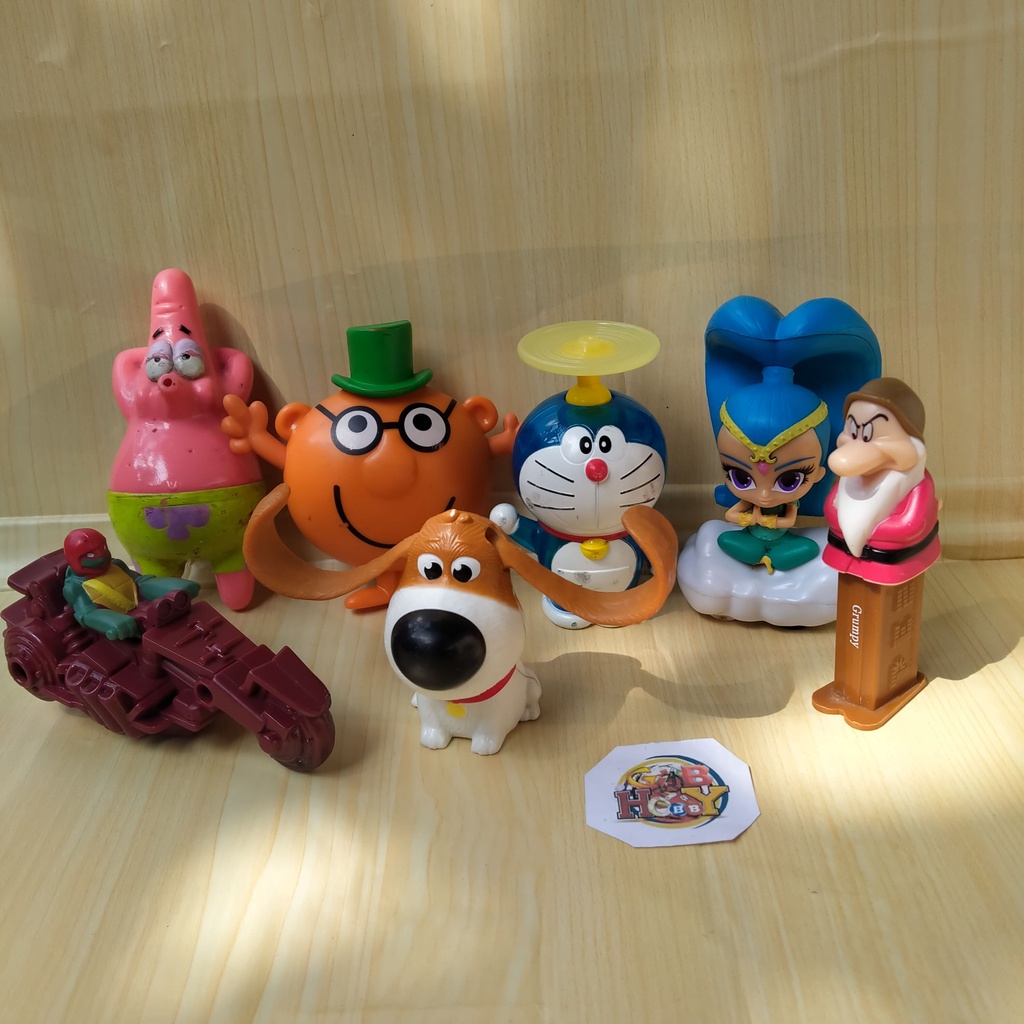Set Of Toys Mcd Toys Mix Second McDonalds Patrick Pez Jini | Shopee ...