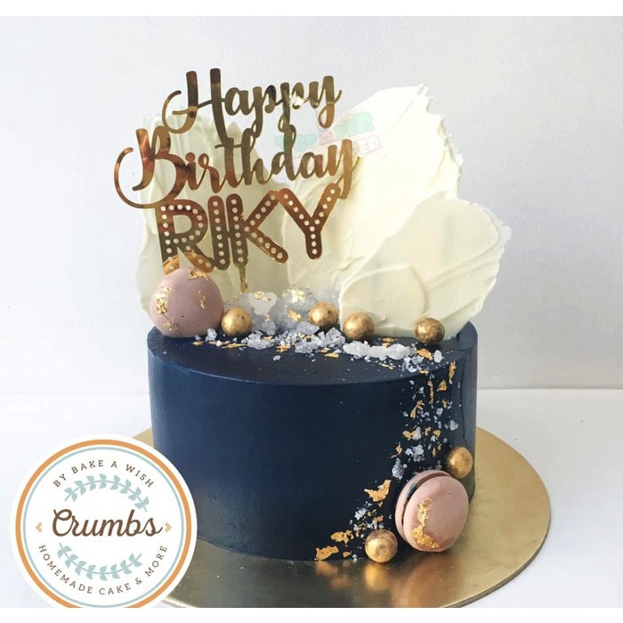 Hbd Cake Topper/Happy Birthday Custom Name & Numbers - Acrylic | Shopee ...