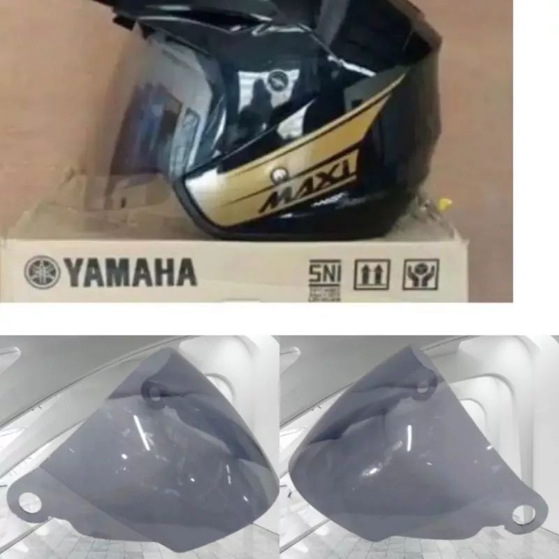 Yamaha Helmet Glass Halfface NMAX Mio Helmet Glass yamaha Standard ...