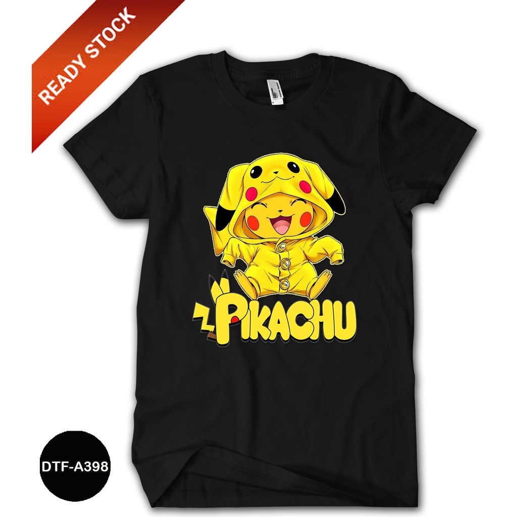 KATUN Cute Pokemon Pikachu Anime T-shirt for Children and Adults Combed ...