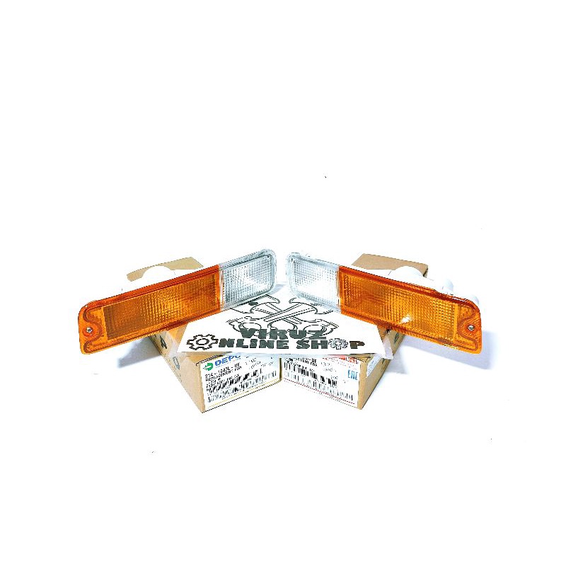 MITSUBISHI L200 STRADA YELLOW FRONT BUMPER TURN SIGNAL LIGHTS | Shopee ...