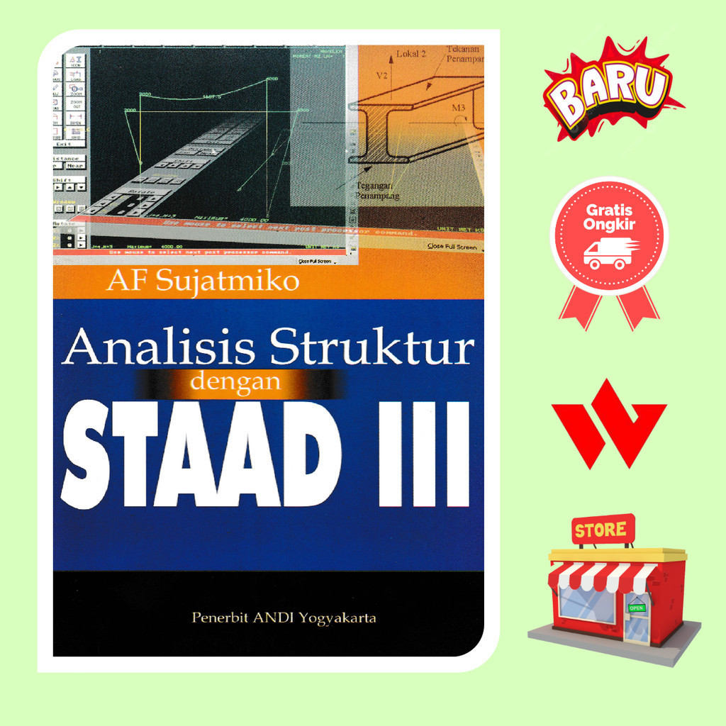 Structural Analysis Book with STAAD III - AF Sujatmiko | Shopee Singapore
