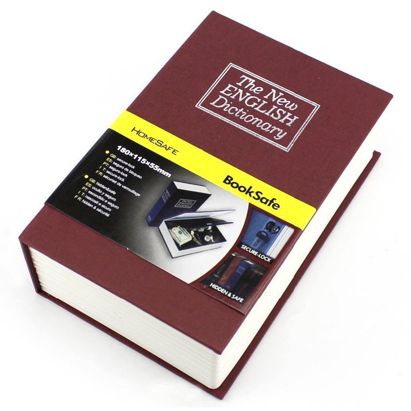Homesafe Small Security Box Dictionary Book Storage Box - KBS-803 - Red ...