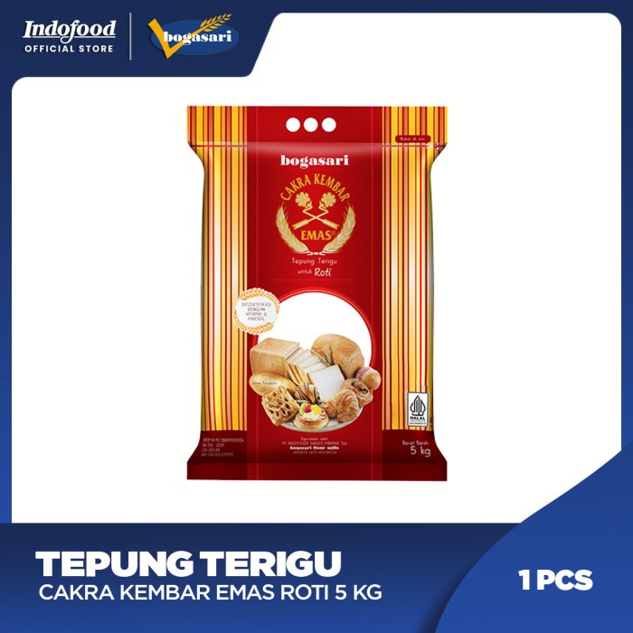 Cakra Kembar Emas Roti Flour 5 Kg | Shopee Singapore