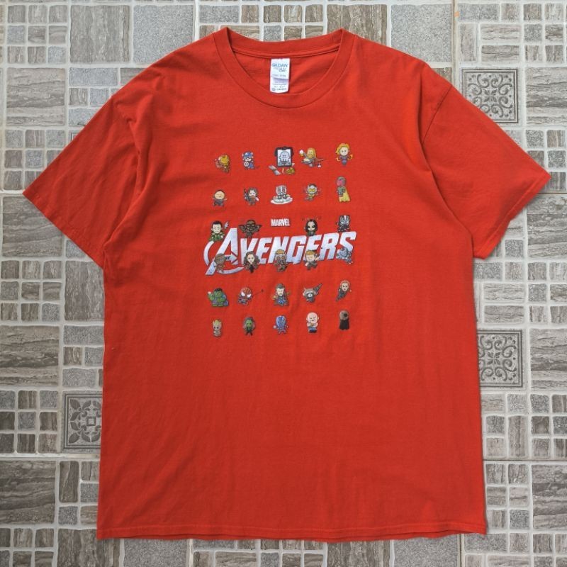 Marvel AVENGERS CHARACTER Built Up TEE Men's Built Up T-Shirt | Shopee ...