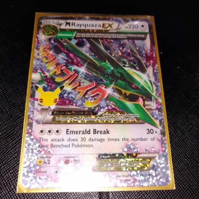 Pokemon Card TCG 25th Anniv Celebrations Classic M Mega Rayquaza EX ...