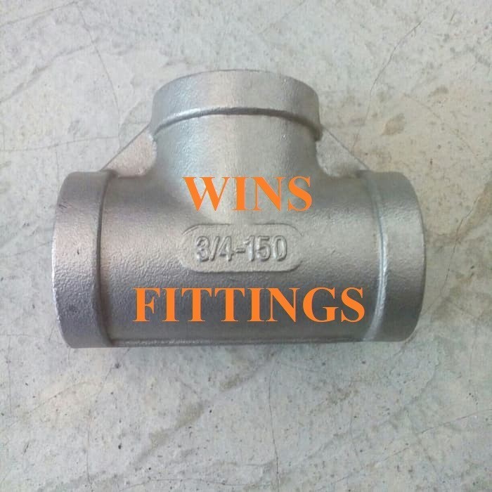 Tee 2" Stainless SS 304 Drat In BSPT Branch Connection 3 Pipe Original ...