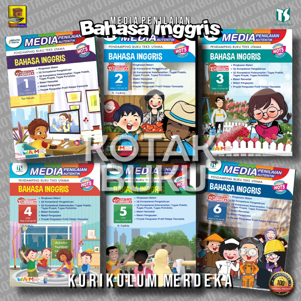 English Assessment Media Class 1 2 3 4 5 6 SD/SD English/Merdeka ...