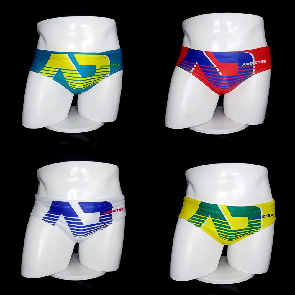Addicted AD Men's Swimming Trunks Triangle Model 2 Colors ADS153 ...