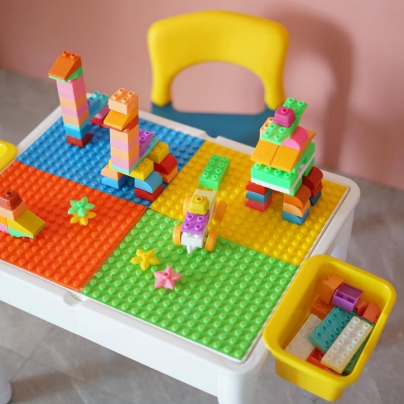 Multifunctional table and chairs children's lego table and chairs ...
