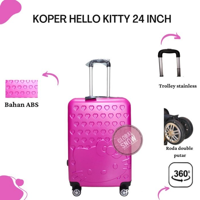Limited PRODUCTS Hello Kitty Suitcase 24 inch 4 / Suitcase 24 inch ...